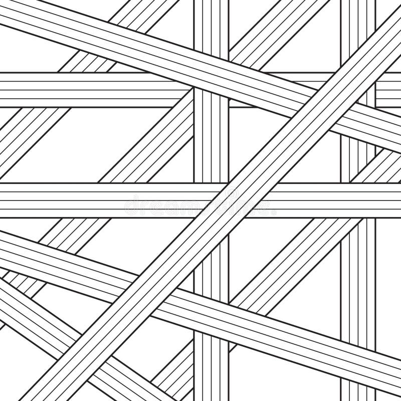 Background Nirmana Style Lines Black and White Retro Wave Abstract ...