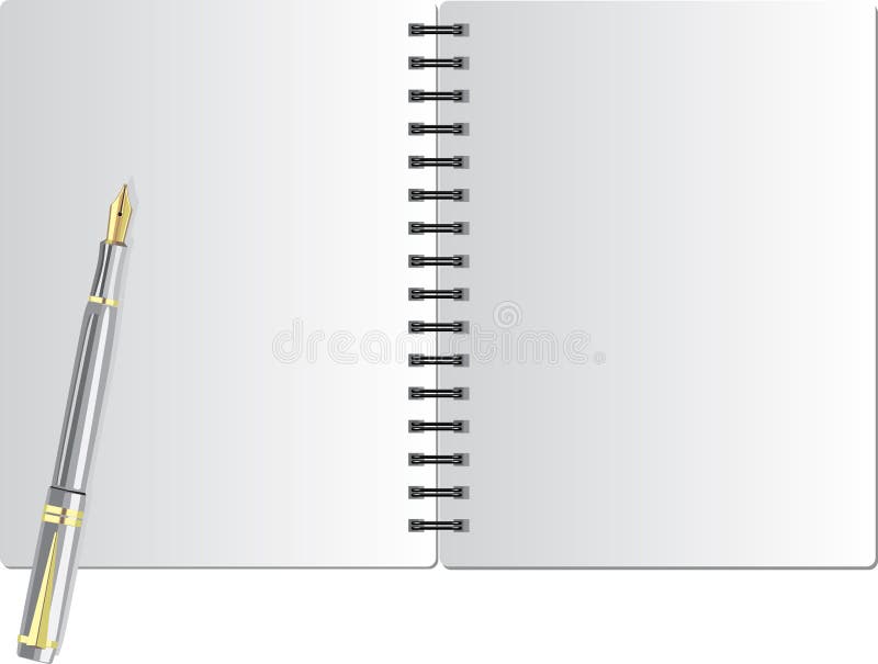 Background from Notebook on the Black Spring and W Stock Vector ...