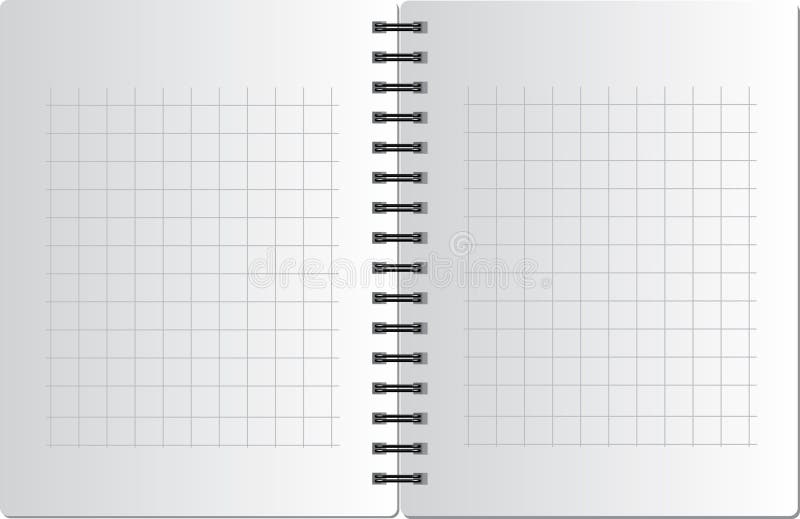 Background from Notebook in Square on the Black Sp Stock Vector ...