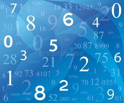 Background with numbers stock vector. Illustration of graphic - 16473575