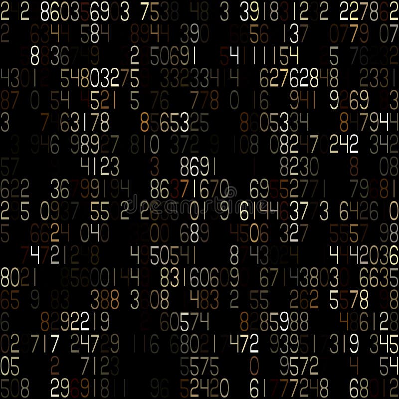 Background with numbers stock illustration. Illustration of cryptic ...