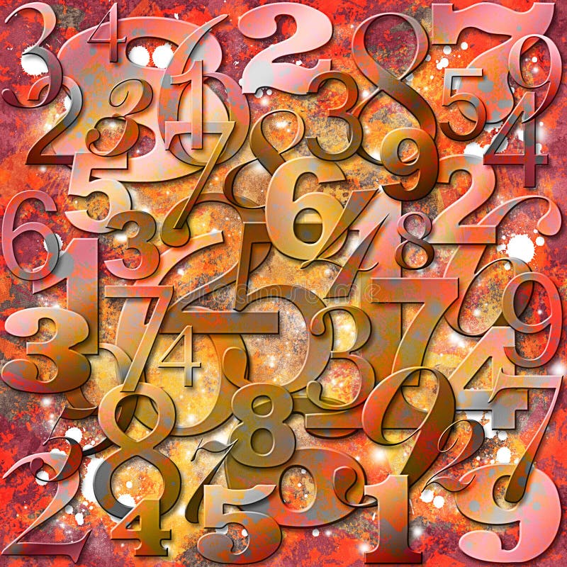 Numbers stock illustration. Illustration of colorful - 14438333