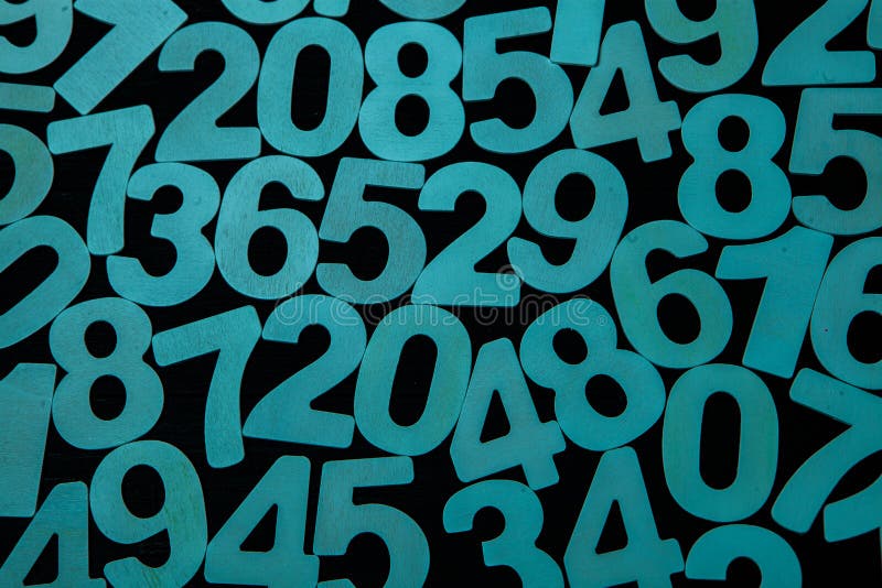 Background of Numbers or Seamless Pattern with Numbers Stock Image ...