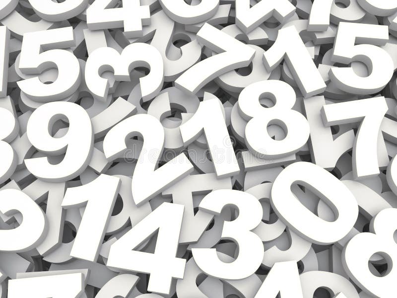 Background of numbers. stock illustration. Illustration of four - 35128507