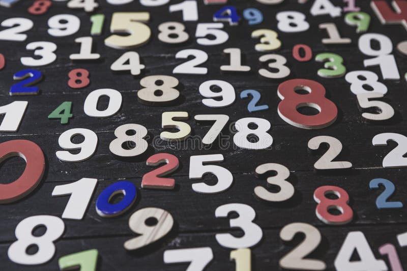 Background of Numbers. from Zero To Nine. Numbers Texture. Finance Data ...