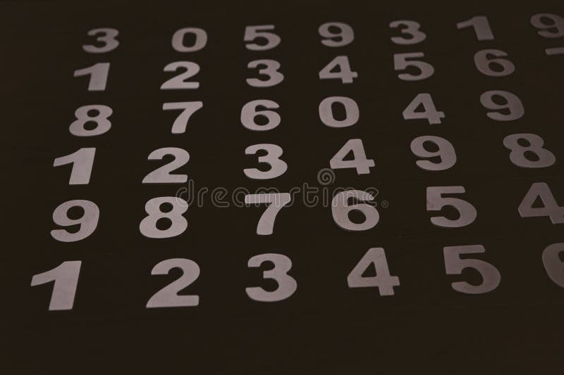 Background of Numbers. from Zero To Nine. Numbers Texture. Finance Data ...