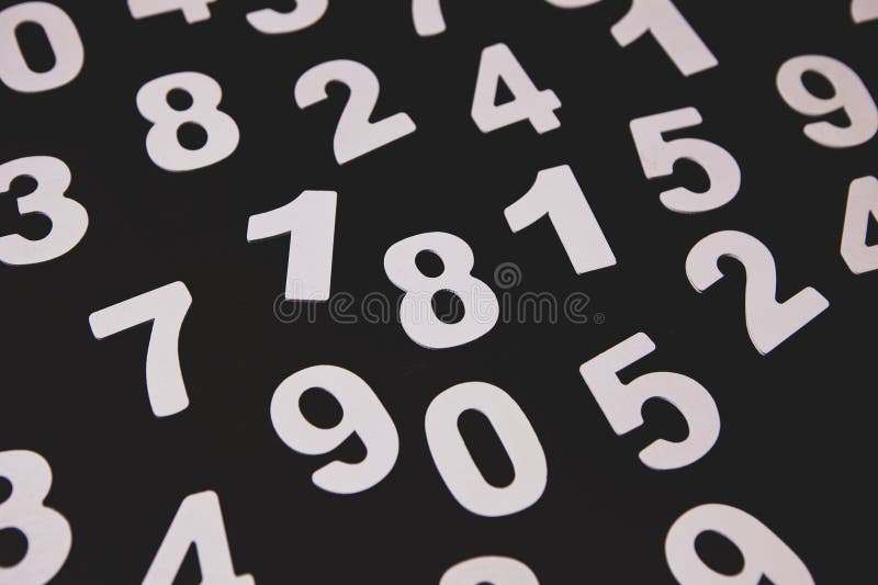 Background of Numbers. from Zero To Nine. Numbers Texture. Finance Data ...