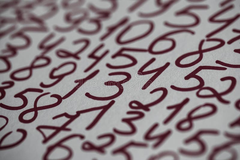 Background of numbers stock image. Image of mathematics - 191660373