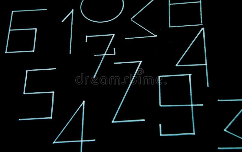 Background of Numbers. from Zero To Nine. Background with Numbers Stock ...