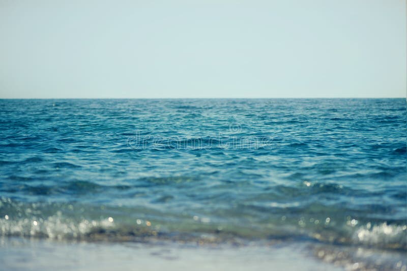 Background of Ocean and Texture Sea Water on Sunset Different Color ...