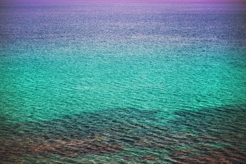 Background of Ocean and Texture Sea Water on Sunset Different Color ...