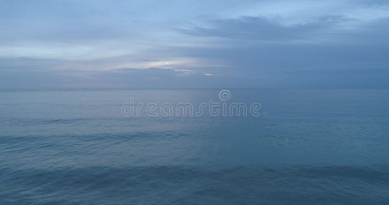 Dark Sea Water Surface, Dynamic Shot Aerial View of Dark Sea Surface ...