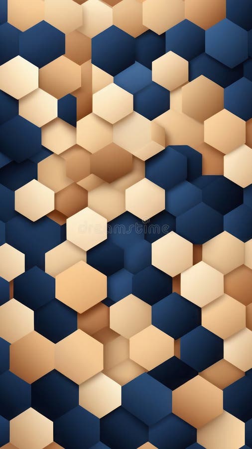 Background from Octagonal Shapes and Navy Stock Image - Image of modern ...
