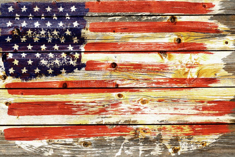 Background of the Old American Flag in Grunge Style Stock Image - Image ...