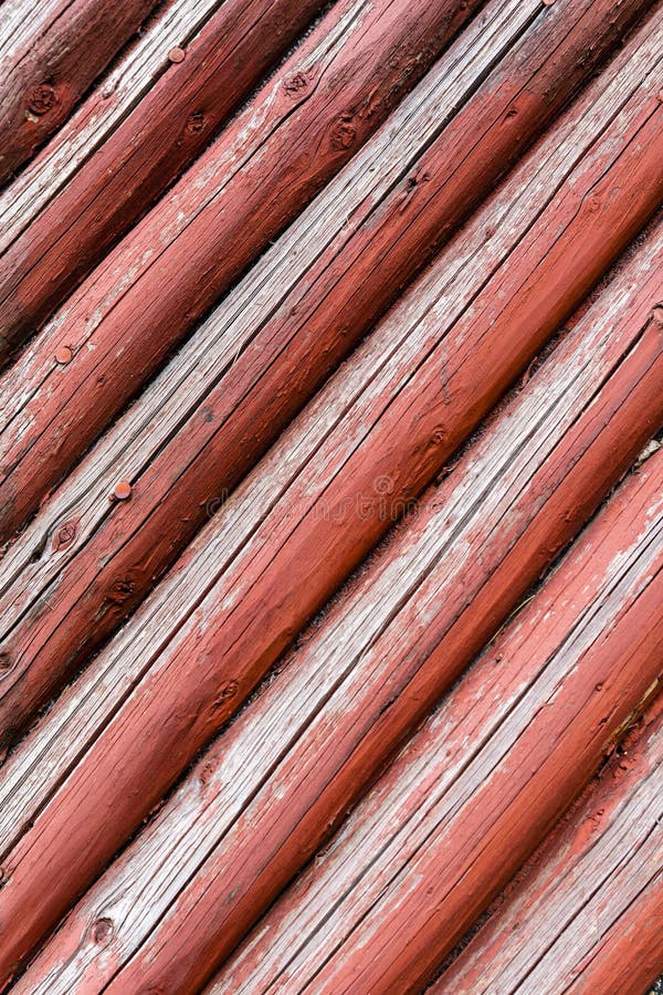 A Background of Old Beams Painted Red in an Oblique Pattern Stock Photo ...