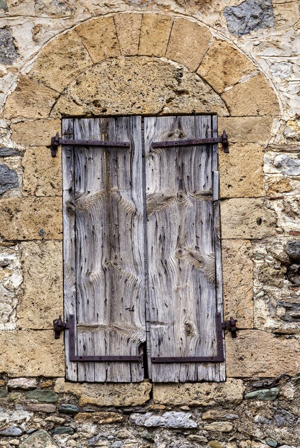 The Background Old Beige Wall with Retro Window Stock Photo - Image of ...