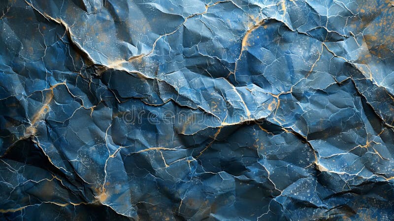 Background with Old Blue Paper and Marbled Vintage Texture for an ...