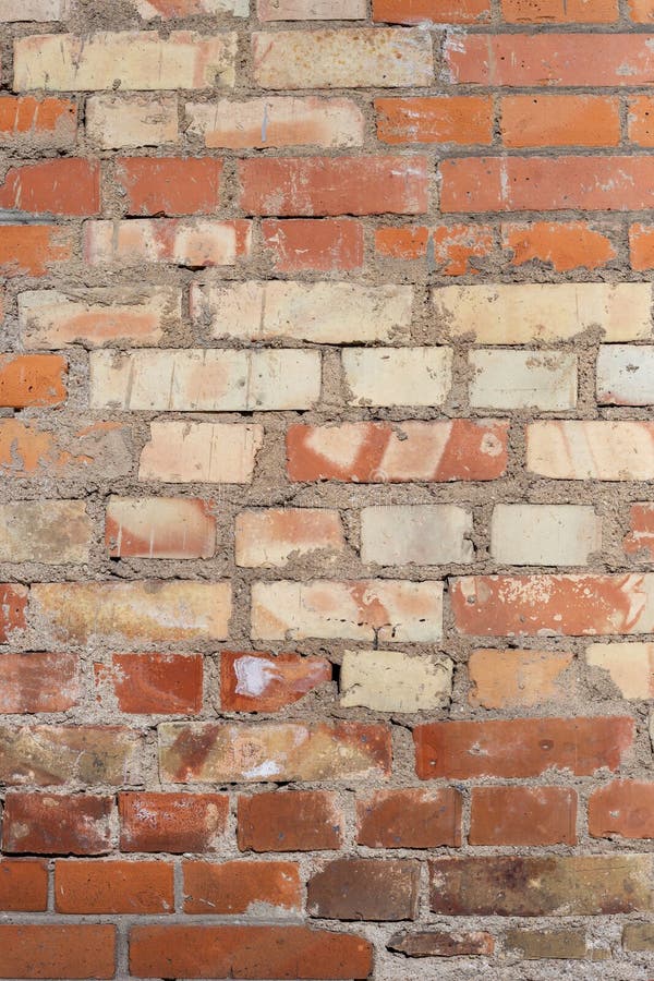 Background of Old Brick Wall Pattern Texture. Stock Photo - Image of ...
