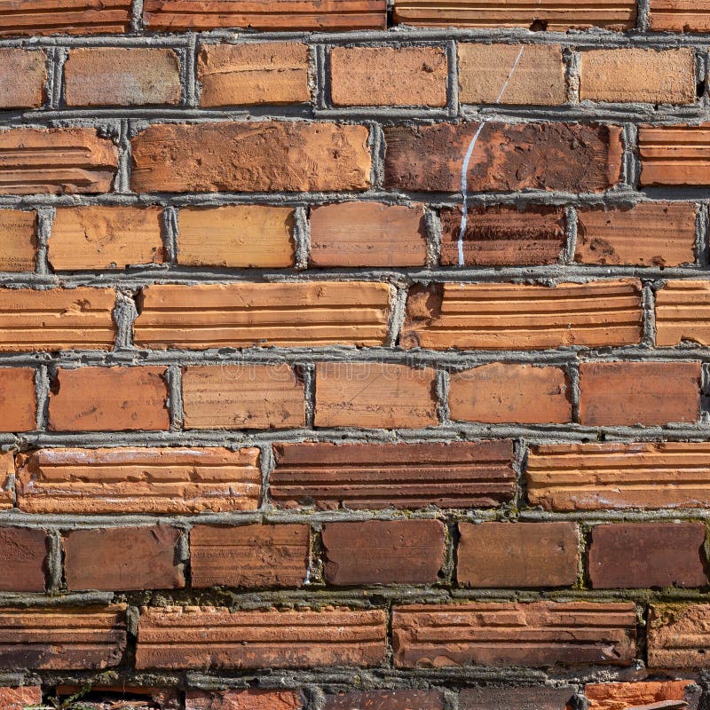 Background of Old Brick Wall Pattern Texture. Stock Photo - Image of ...