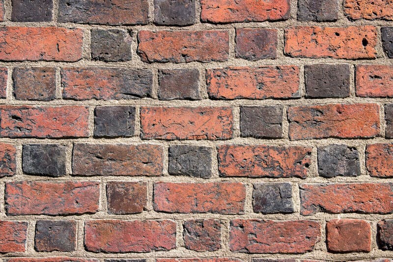 Background of Old Brick Wall Pattern Texture. Stock Photo - Image of ...