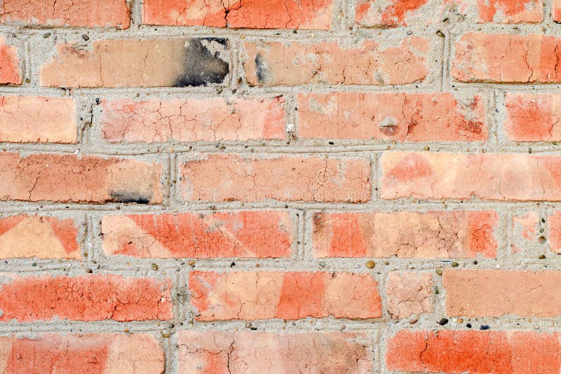 Background of Brick Wall with Seams Stock Image - Image of obsolete ...
