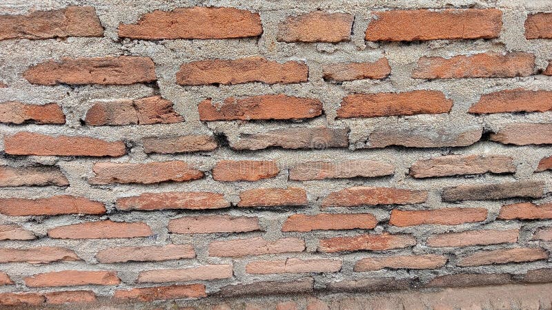 Background with Old Bricks. Red Brick Walls with a Rough Texture Stock ...
