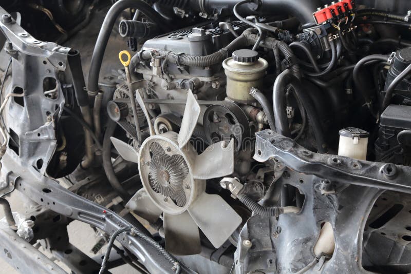 Broken car engine stock image. Image of futuristic, machine - 88577757