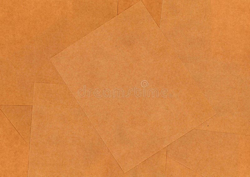 Background from Old Brown Paper. Square Sheets of Kraft Paper Stock ...