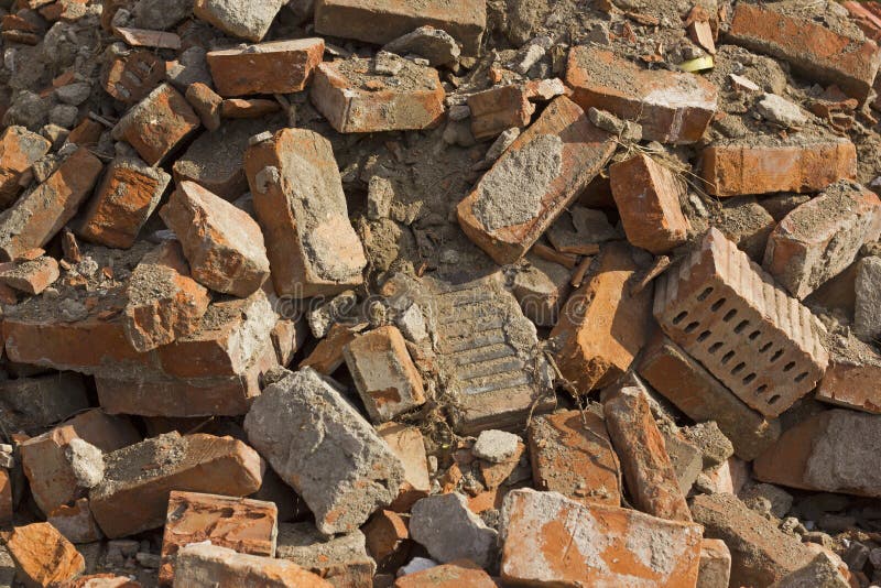 Background of Old Destroyed Bricks Stock Image - Image of collapse ...