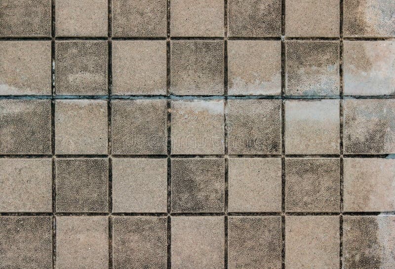 Background of Old Dirty Concrete Tile Floor Pattern Texture. Abstract ...