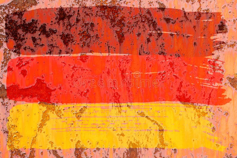 Background from Old German Flag in Grunge Style Stock Photo - Image of ...