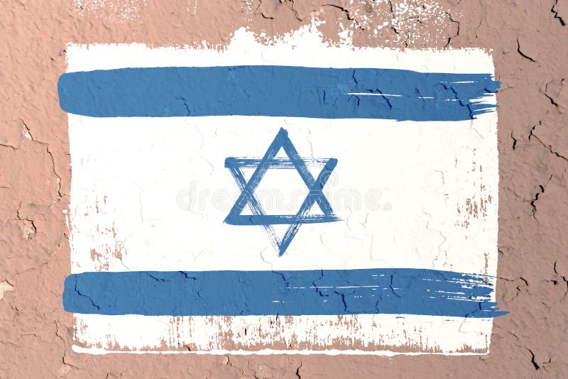 Background from Old Israeli Flag in Grunge Style Stock Photo - Image of ...