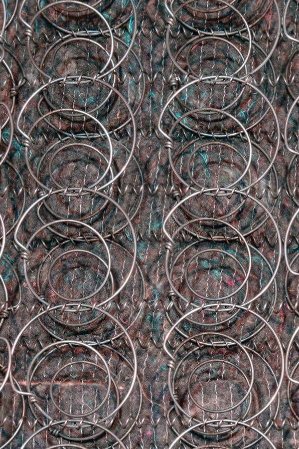 Background of Old Mattress Springs, Sofa Texture Close-up Stock ...