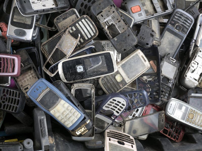 Background from old phones editorial stock image. Image of screen ...