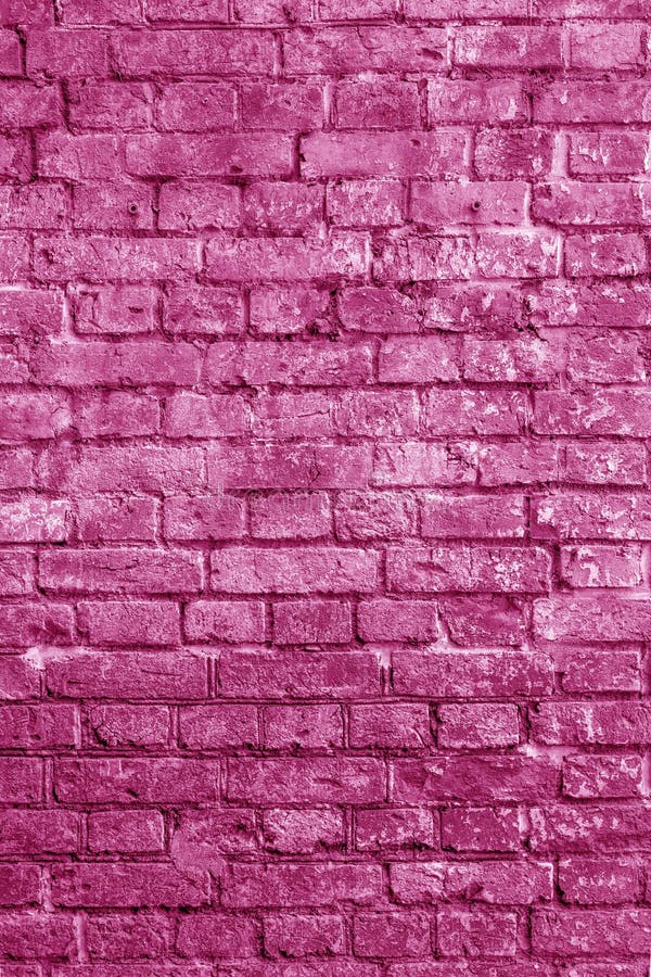 The Background of the Old Pink Brick Wall Stock Photo - Image of ...