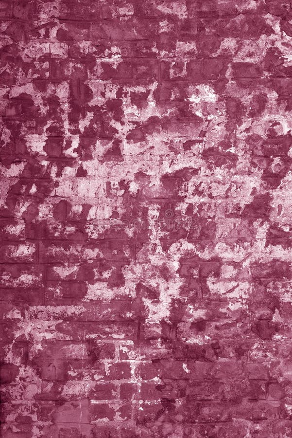 The Background of the Old Pink Brick Wall Stock Image - Image of stucco ...