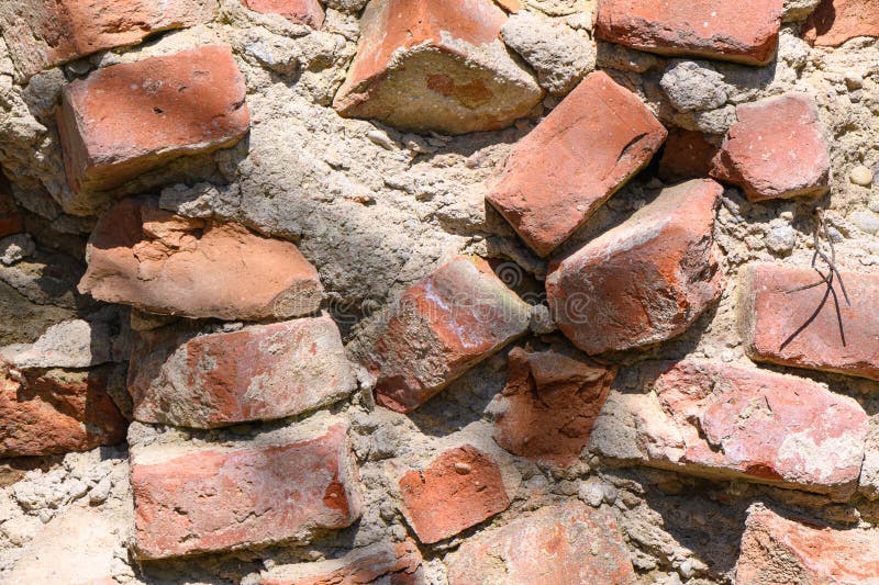 Background of Old Red Brick Wall Brick 25 Stock Photo - Image of ...