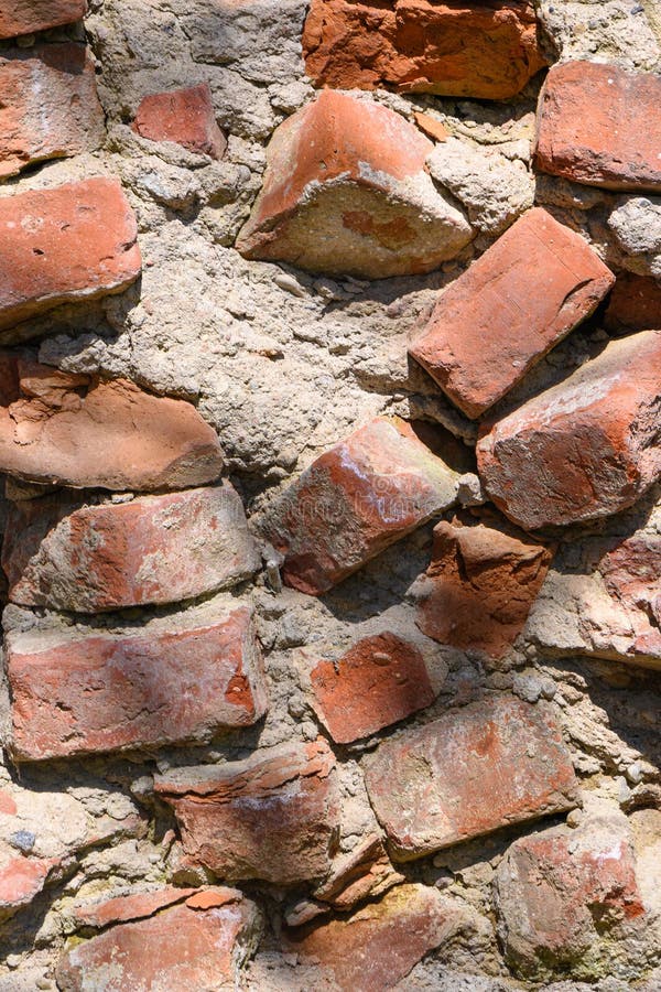 Background of Old Red Brick Wall Brick 21 Stock Photo - Image of ...