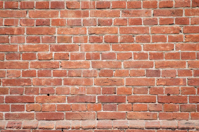 Background of an Old Red Brick Wall Stock Photo - Image of brick ...