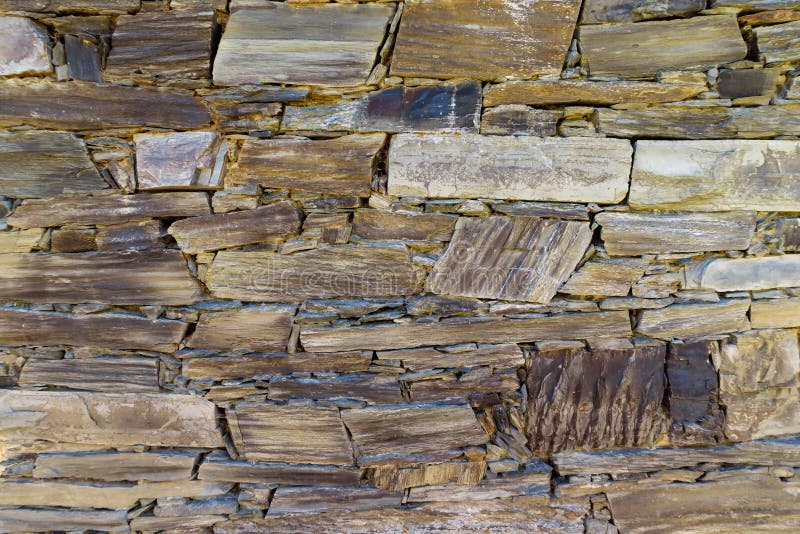 Background of Old Rustic Slate Wall. Stock Photo - Image of stone ...