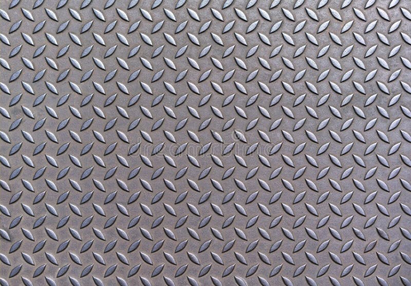 Background of Old Rusty Metal Diamond Plate Stock Photo - Image of ...