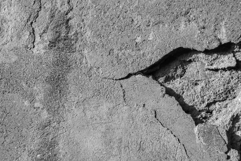 Background of Old Wall with Collapsed Plaster. Texture of Shabby ...