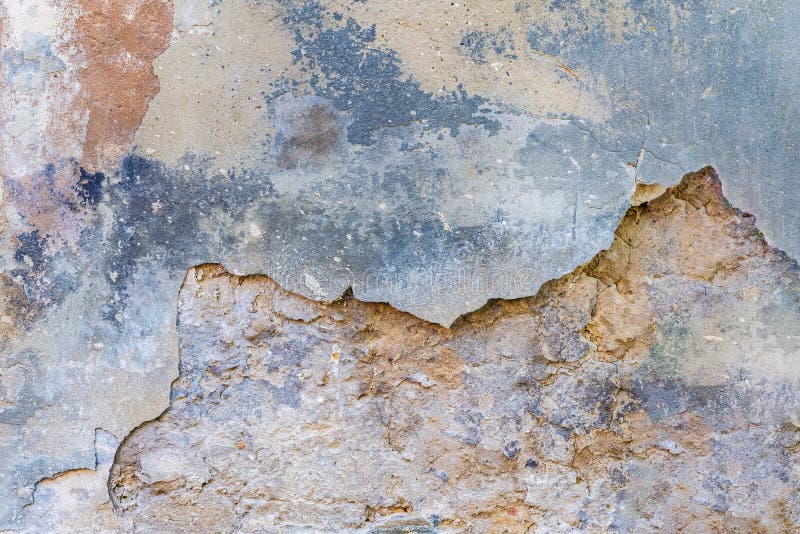 Background Old Wall with Remnants of Plaster Stock Photo - Image of ...