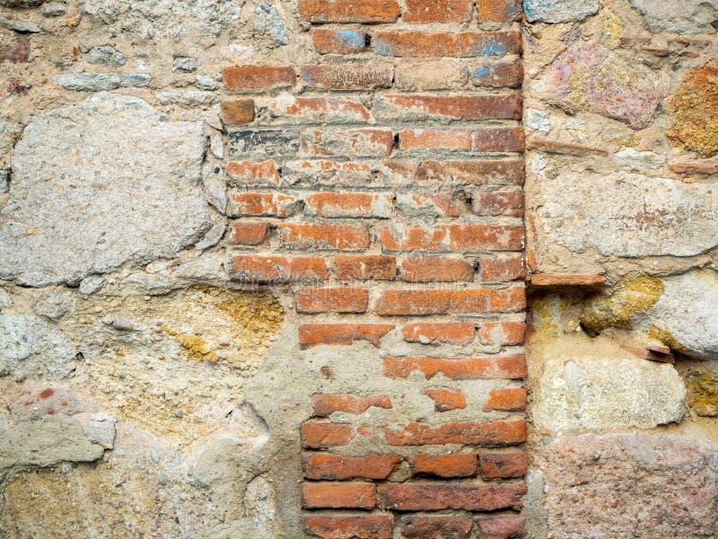 Background of an Old Weathered Brick Wall Stock Photo - Image of rough ...