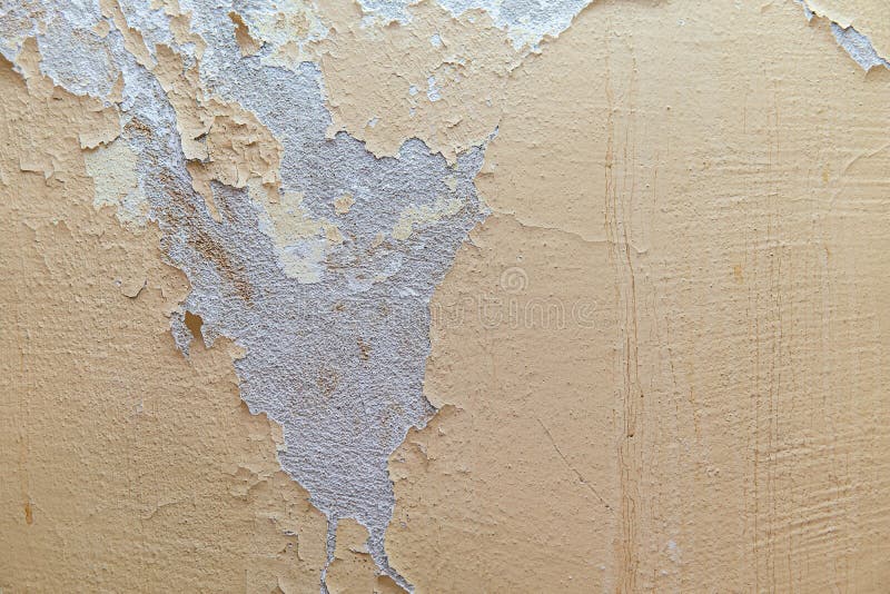 Background of Old Yellow Painted Wall with Crack Paint Stock Image ...