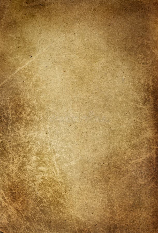 Old Yellowed and Stained Sheet of Paper Stock Image - Image of dark ...