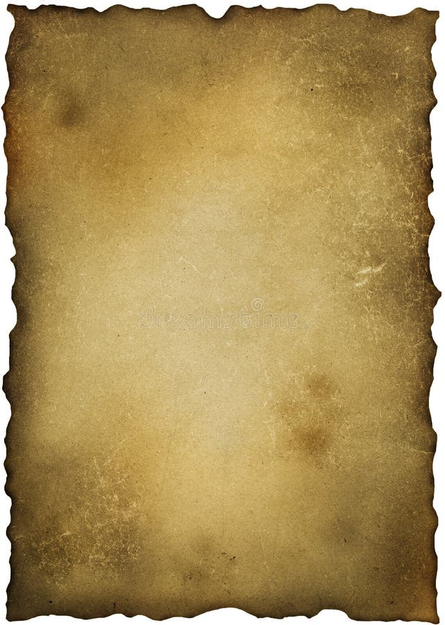 Old Yellowed and Stained Sheet of Paper Stock Photo - Image of grunge ...