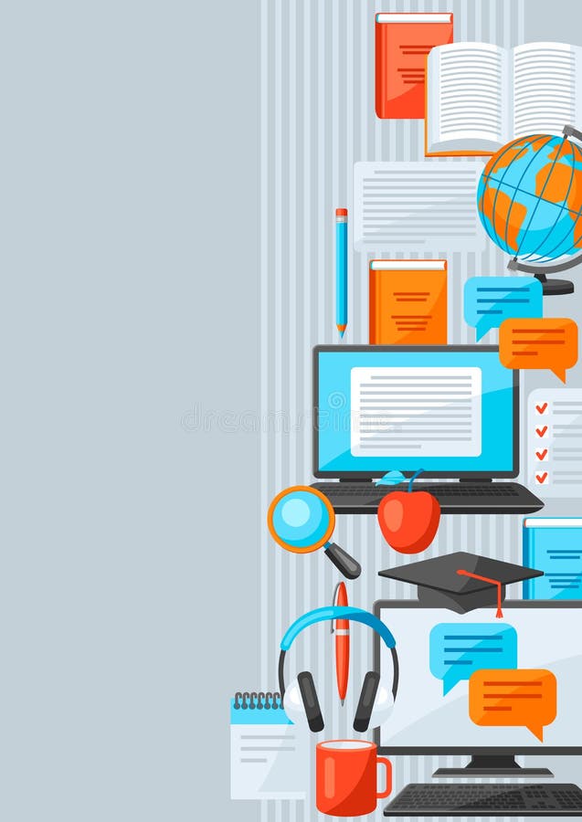 Online Education Background Stock Illustrations – 107,837 Online ...