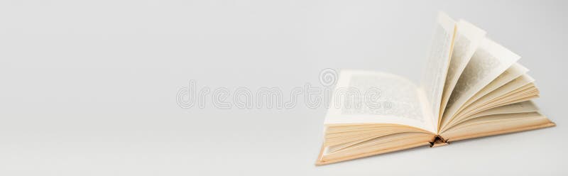 Background with Open Book and Copy Stock Image - Image of library ...