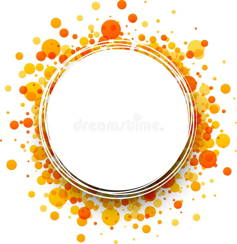 Background with Orange Drops. Stock Vector - Illustration of abstract ...